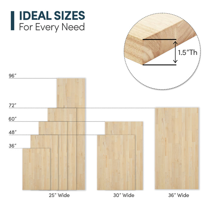 Hevea Butcher Block Counter Top – All For Wood